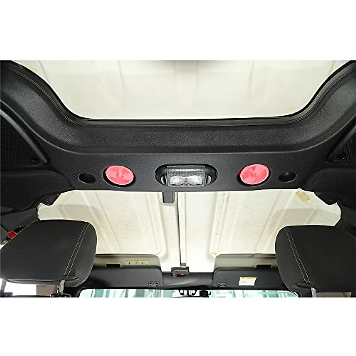 SZDEDA ABS Car Top Roof Knob Button Cover Decorative Trim Fit for Jeep Wrangler JK 2007-2017 Interior Car Accessories (Pink)