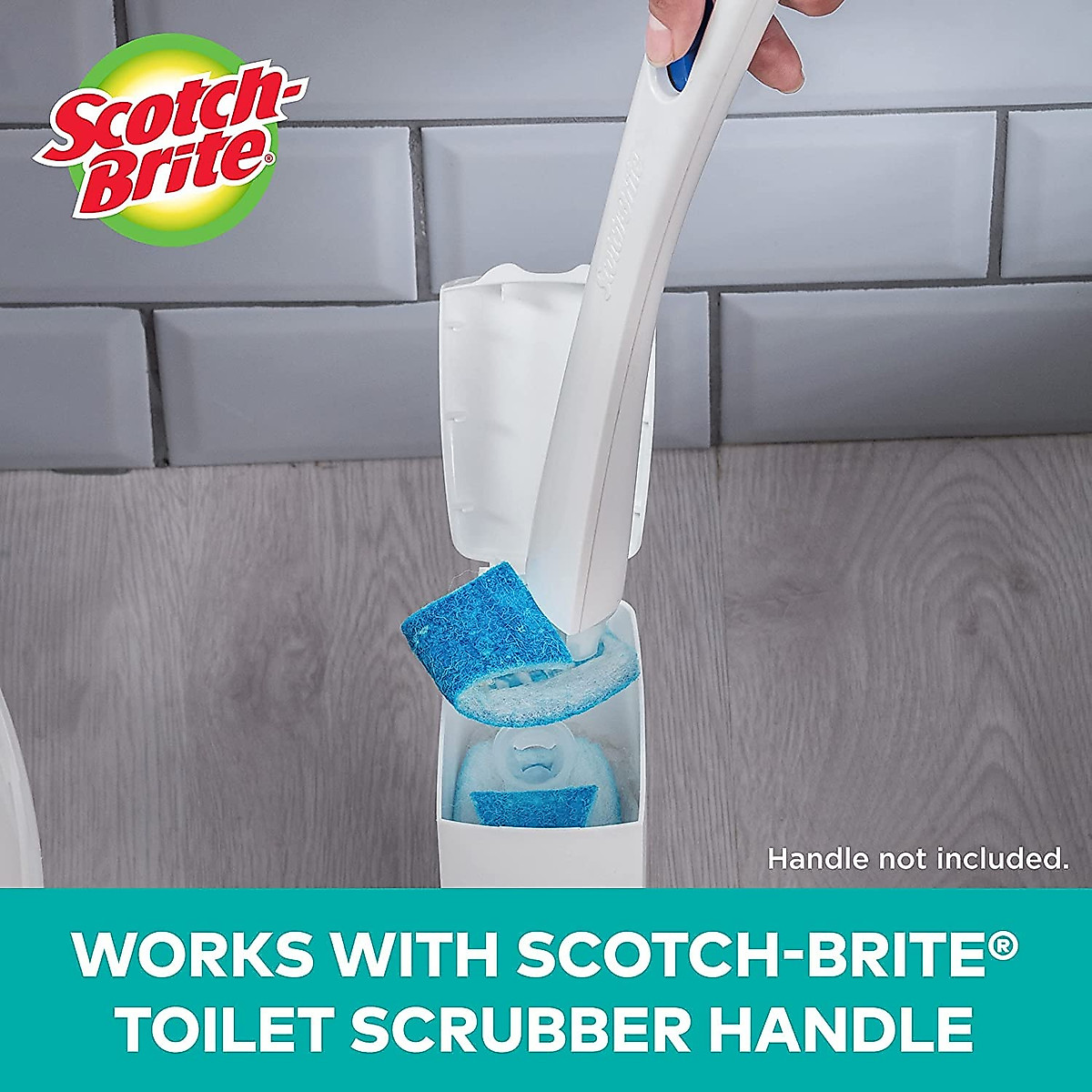 Scotch Brite Toilet Scrubber Refills 3 Boxes of 10 Each Value Bundle Pack Click N Flip