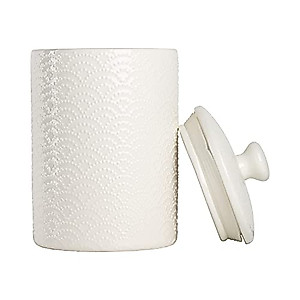 10 Strawberry Street Kitchen Canister Set, 3 Piece, Tide White