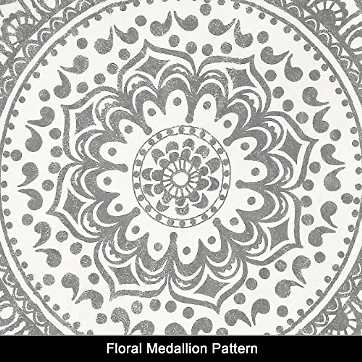 HEBE Boho Round Rugs 5.2Ft Washable Non Slip Round Area Rug Throw Soft Cute Round Nursery Rug Soft Fluffy Bathroom Rug Circle Rug for Bedroom Dorm Kids Room Nursery