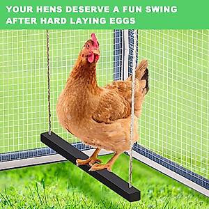 MIXXIDEA Large Chicken Coop Wooden Chicken Runs for Yard with Cover Portable Nesting Boxes Chicken Multi-Level Hen House, Poultry Cage, Chicken Swing Coop 65” Chicken Pen – Blue