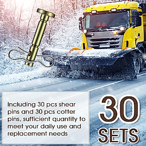 Lasnten Shear Pin and Cotter Pin Kit Snow Blower Shear Pin 738-04124A and 714-04040 for Snow Blower (30)