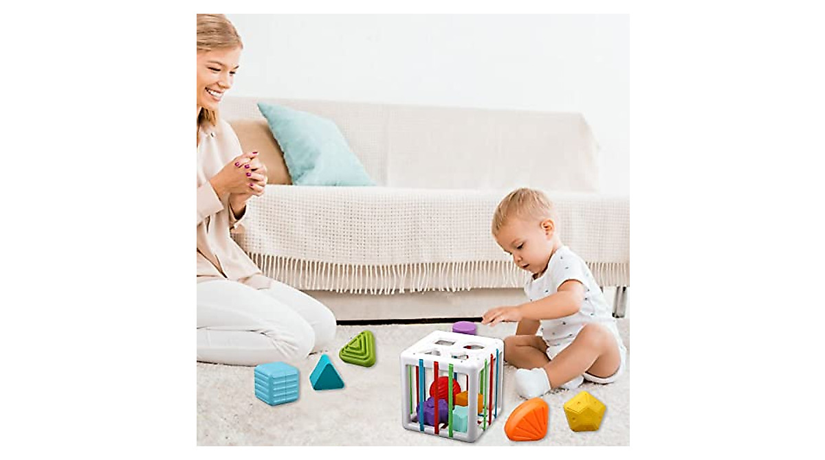 Baby Sensory Shape Sorter Blocks - Fun Learning Toy