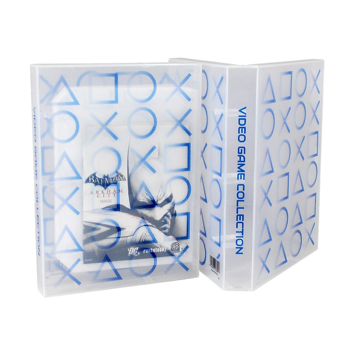 UniKeep PlayStation Themed Video Game Case - Stores 10 Discs and Graphic Booklets (Light Blue)