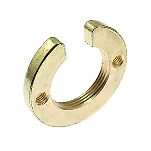 Faucet Nut RLECS 1 Set 1.26 inch/32 mm Brass Hot and Cold Faucet Nut with Durable Washers and Rubber Gasket Brass Lock Nuts Mounting Fittings Loose Faucet Repair Nut