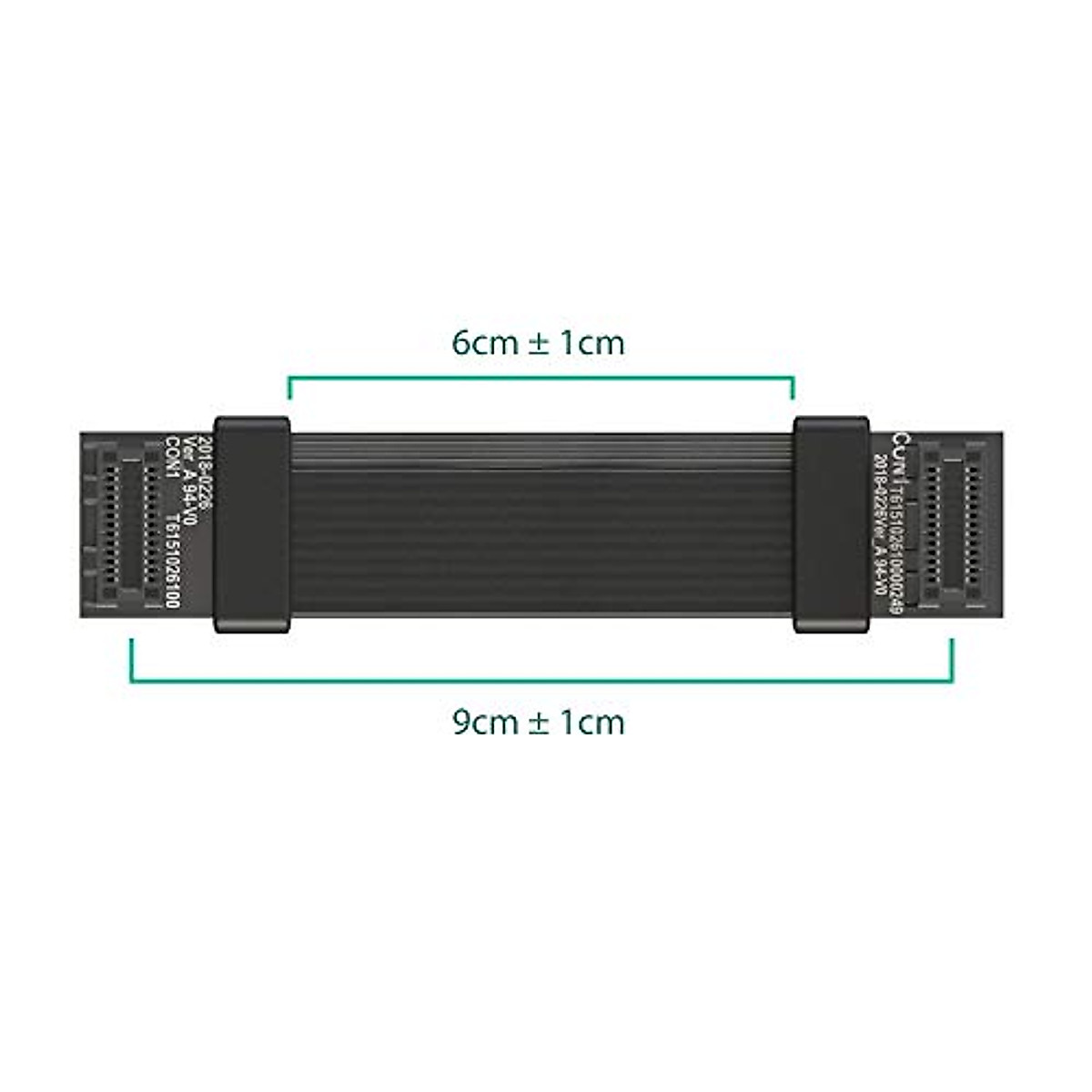 LINKUP - Flexible SLI Bridge GPU Cable Extreme High-Speed Technology Premium Shielding 85 ohm Design for NVIDIA GPUs Graphic Cards┃NOT Compatible with AMD or RTX 2000/3000 GPU - [6 cm]