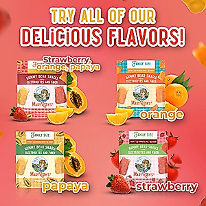 MaryRuth's Gummy Bears Snacks | Delicious Gummies with Electrolytes and Fiber | Gummy Candy Made with Organic Cane Sugar | Variety Pack | Vegan | Gluten Free | Non-GMO | Family Size | 240g