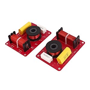 uxcell 2 Pcs 100W 2-Way Speaker System Audio Crossover Filters Frequency Distributor