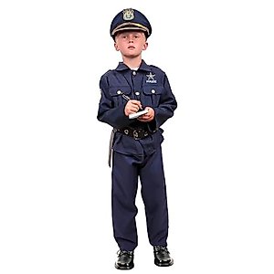 Kangaroo Deluxe Police Costume For Kids I Police Accessories Play Set I 13 Pcs Role Play Cop Costume & Dressup Accessories Include Police Hat, Shirt, Pants, Belt, Holster, and Whistle