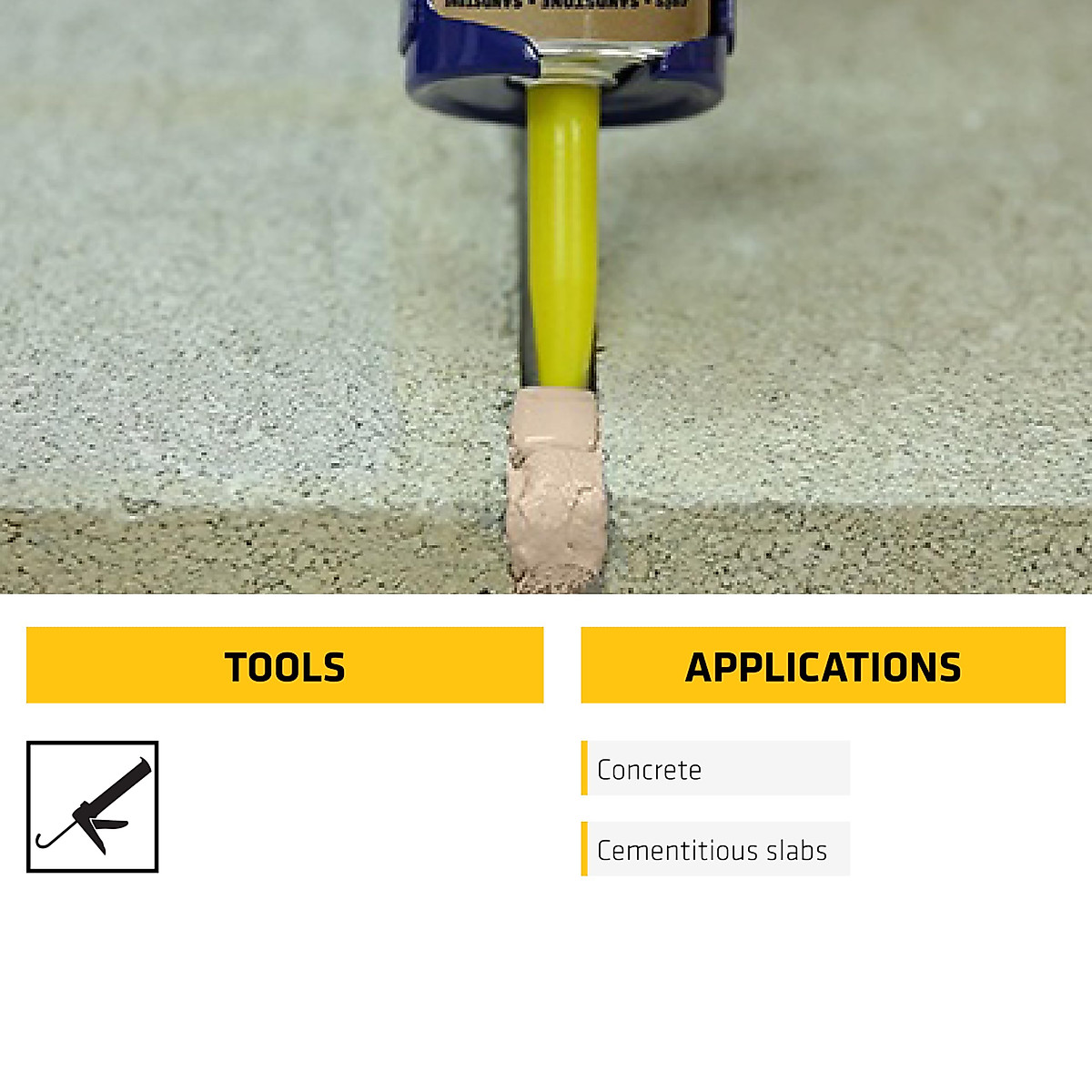 Sikaflex Self Leveling Sealant, Sandstone, Polyurethane with an Accelerated Curing Capacity for Sealing Horizontal Expansion Joints in Concrete, 29 fl. oz Cartridge