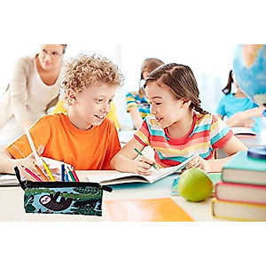 Cute Pencil Case, sloths pencil Box Pouch,Pouch Medium Capacity With Zipper kids Cute Pencil Case Portable Travel Makeup Bag for Women 8.7 × 4.3 Inch(Sloths Gifts 2 Pack)