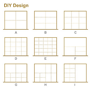 Momoi 42Pcs Drawer Dividers,Adjustable Drawer Organizer with Fixed Buckle,14.9in*4.33in,Drawer Organizer for Socks, Underwear, Makeup, Kitchen, Bedroom, Dresser,White(38 * 11cm 42PCS)
