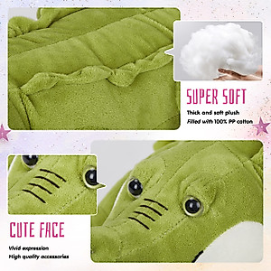 Athoinsu Cute Alligator Stuffed Animal Hugging Soft Realistic Crocodile Plush Toy Pillow Birthday Children's Day Christmas for Toddler Kids Boys, 18.5''