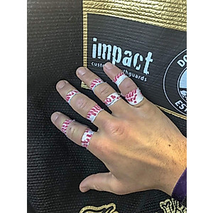 Impact 0.3" Stay Stuck Athletic Finger Tape for Boxing, Jiu-Jitsu, MMA, Martial Arts, Wrestling, Hockey, Rugby and Lacrosse -Impact 0.3" Branded (5 Pack)