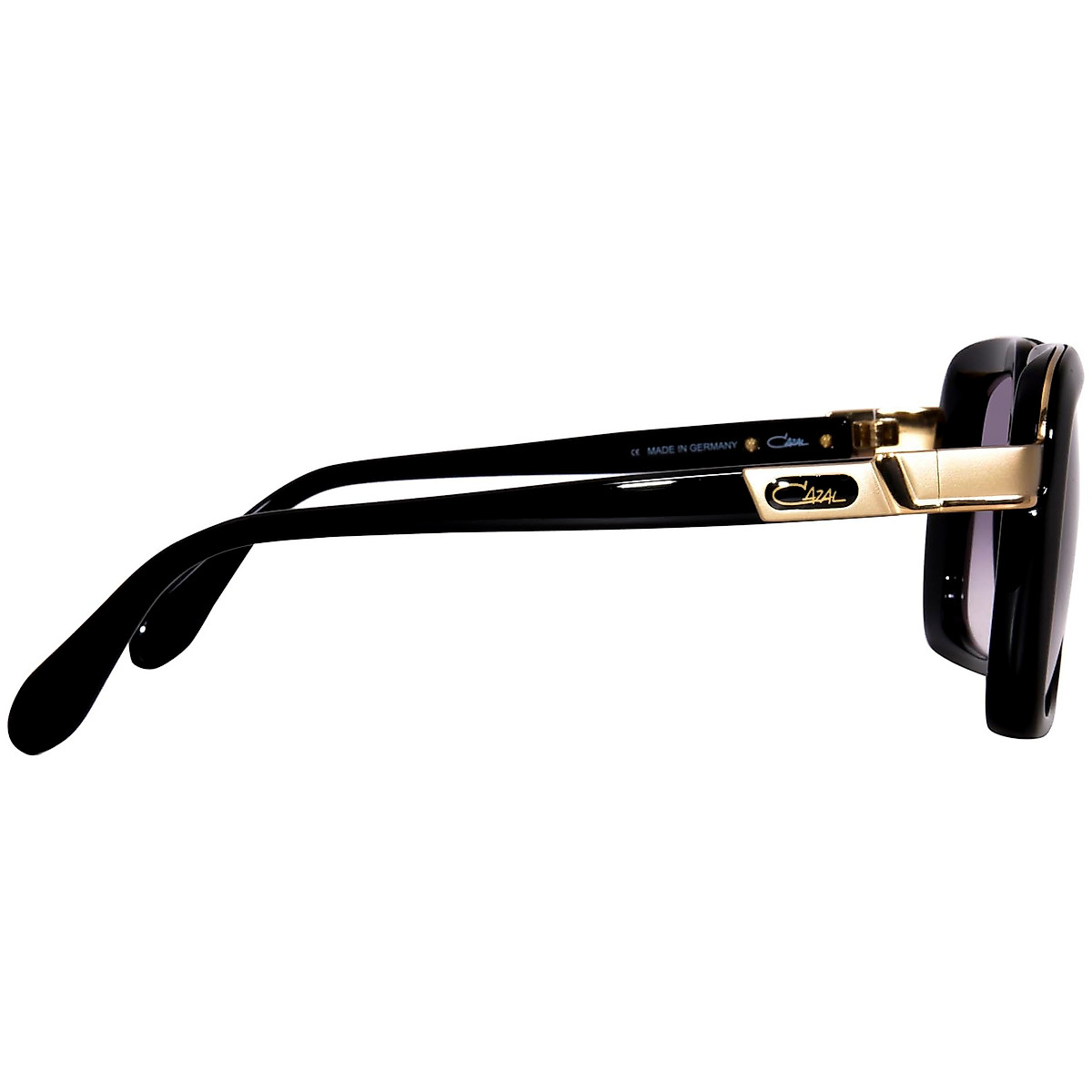 Cazal 616 001SG Black Gray Gradient Vintage Sunglasses 56 mm