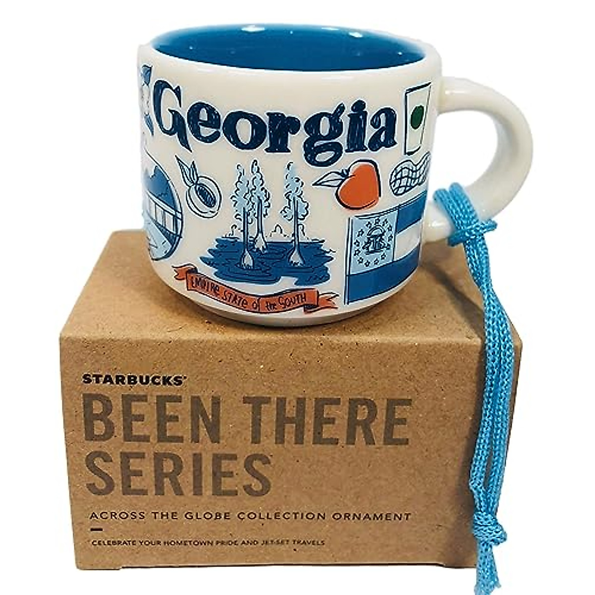Starbucks Been There Series Georgia Ceramic Coffee Mug Ornament, 2 oz