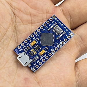 Hosyond 3pcs Pro Micro ATmega32U4 for Leonardo 5V 16MHz Development Board Micro-Controller Compatible with Arduino IDE