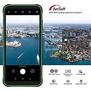 Rugged Unlocked Phones, Blackview BV5200 Pro (2023New) Android Phone, 7GB+64GB/1TB Extension Unlocked Cell Phone, Android 12 Smartphone, ArcSoft® 13MP, 6.1''HD+,Face ID,NFC, 5180mAh Battery,Glove Mode