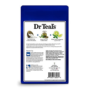 Dr. Teal's Hemp Seed Oil Bath Soak Gift Set (2 Pack, 3lbs ea.) - Cannabis Sativa Essential Oils Blend Moisturizes & Softens Skin - Pure Epsom Salt Eases Aches & Pains Throughout The Body