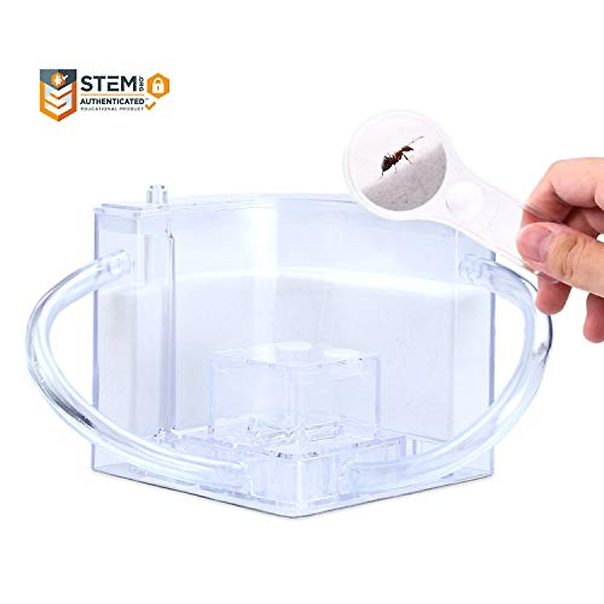 NAVADEAL Sand Ant Farm with Connecting Tubes, Habitat Educational & Learning Science Kit Toy for Kids & Adults - Allows Study of Ecosystem, Behavior of Ants, Explore The World at Home and School