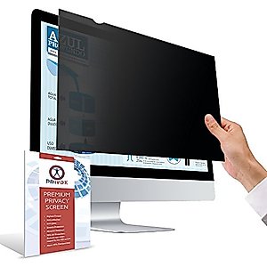 Privox 24" (Actually 24.1") Computer Privacy Screen Filter for 16:10 Widescreen Monitor - Premium Quality Anti-Glare Computer Screen Cover - Anti-Scratch - UV and Blue Light Screen Protector