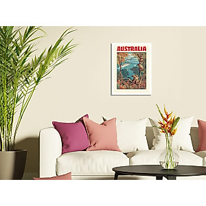 Australia - SS Mariposa SS Monterey - Vintage Ocean Liner Travel Poster by Louis Macouillard c.1960 - Master Art Print (Unframed) 12in x 18in