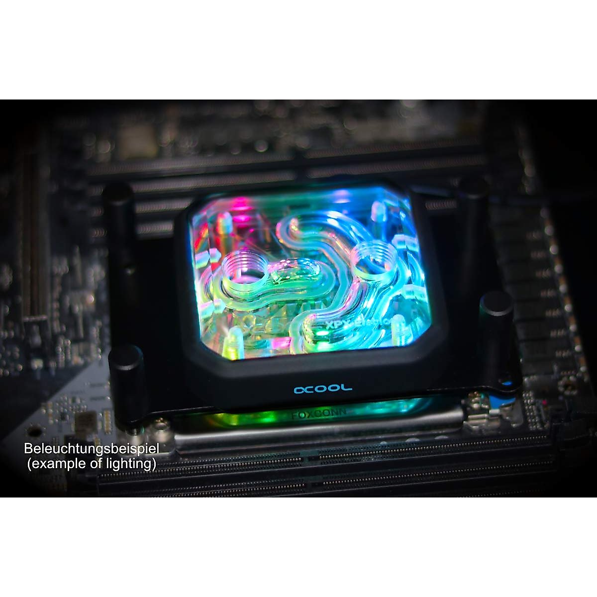 Alphacool 12942 Aurora XPX Digital RGB Frame - Black Modding Flexlights