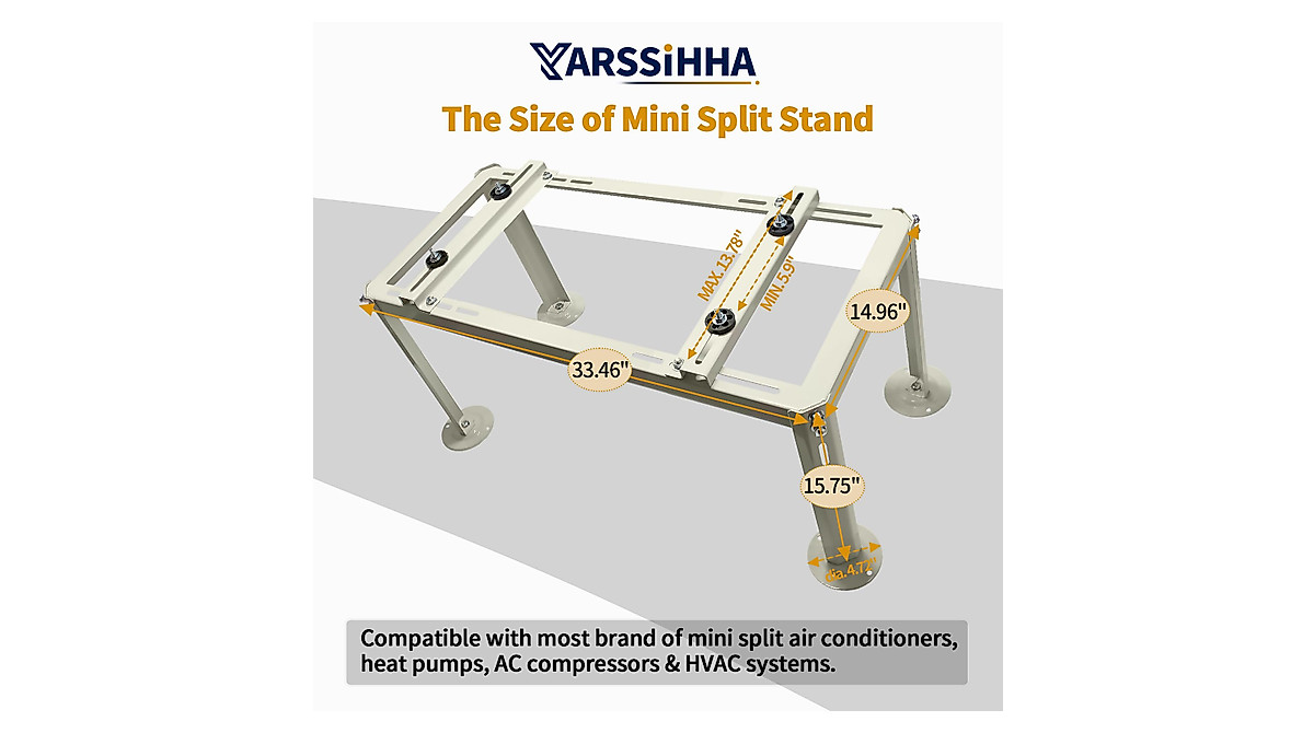 Heavy Duty Mini Split Stand for 9000-24000 BTU Units