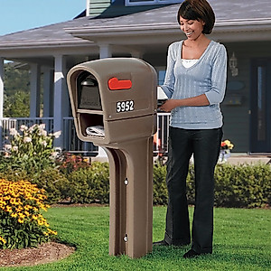 Step2 595200 MailMaster Plus Mailbox, Walnut