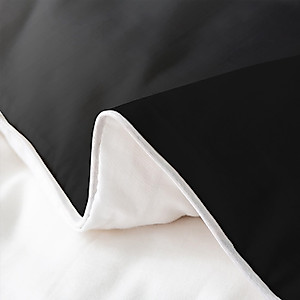 jejeloiu Grey Black Duvet Cover 100% Cotton King Size Geometric Bedding Set Modern Striped Art Comforter Cover Set Women Men Ultra Soft Decor Abstract Art Bedspread Cover Zipper