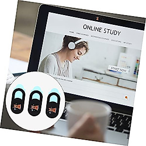 SOLUSTRE Computer Camera 3pcs Anti-Hacker Tablet Anti- for Laptop Cover Your Dog Computers Computer Hacker Phone Privacy Slide Cute Cellphones Creative Webcam Camera Pattern Patch Computers Laptops