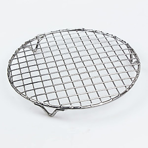 baizhushi Cooling Rack Stainless Steel Round Cooling Rack for Cooking Baking (8.25 in)