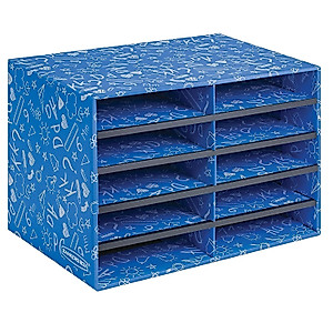 Bankers Box Classroom 10 Compartment Literature Organizer, Single (3384201)