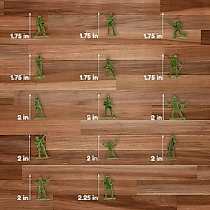 Fun Central Green Army Men Toy Soldier Action Figures for Kids - 144 Pack