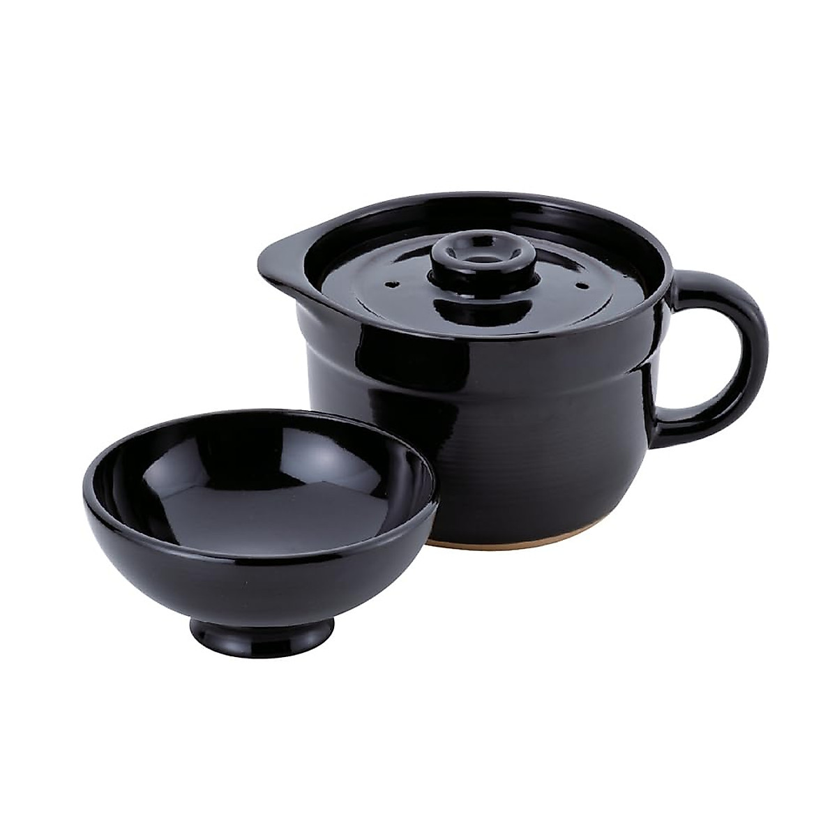 Ishigaki Sangyo 4361 Ishigaki Gas & Microwave Compatible Rice Pot, Double Lid, 1 Mug Type
