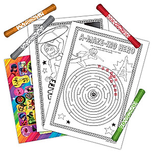 Bendon Miraculous: Tales of Ladybug and Cat Noir 48 Page Coloring Book with Stamper Markers 52562