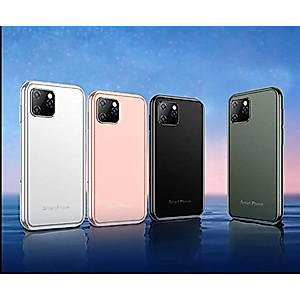 SOYES XS11 3G Mini Smartphone 2.5Inch WiFi GPS China Mobile 1GB RAM 8GB ROM Quad Core Android Cell Phones 3D Glass Slim Body HD Camera Dual Sim Google Play Cute Smartphone (White)