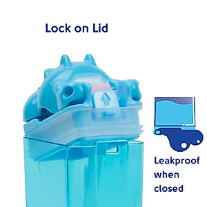 Precidio New Drink in the Box FunTops Eco-Friendly Reusable Drink Container Design, 8oz (Hippo)