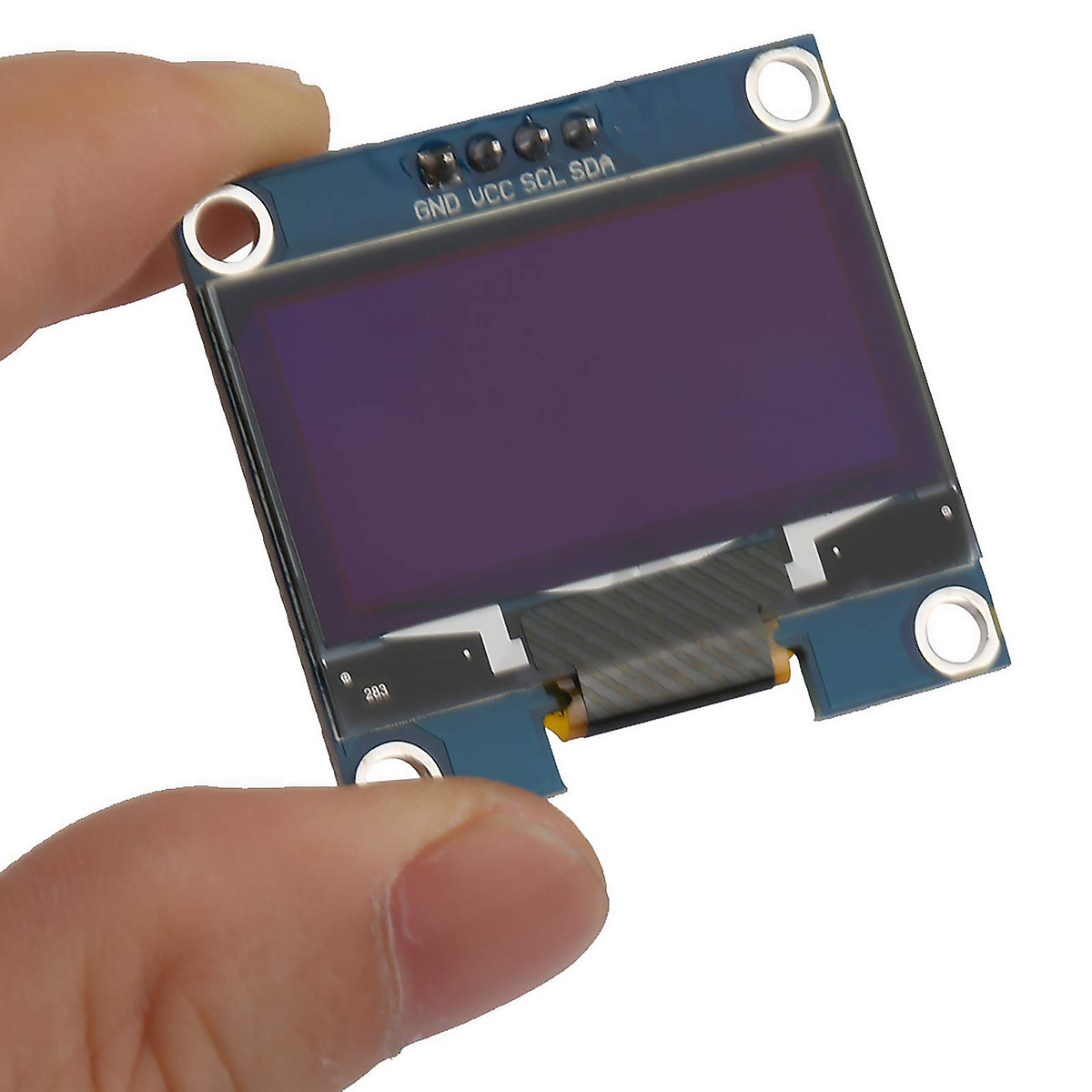 Walfront 1.3 Inch 128X64 IIC I2C SPI Serial OLED Display Module White Text Color for MP3 Function Cellphone Smart Health Device