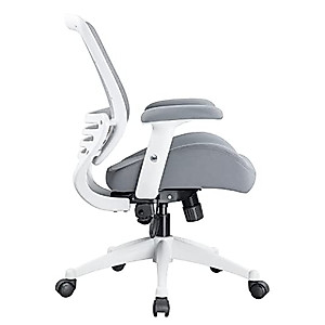 BOLISS 400lbs Ergonomic Office Chair with Super Soft Adjustable Arms,Molded Foam Seat and Lumbar Support Home Office Desk Chair,Swivel Computer Chair (Grey)