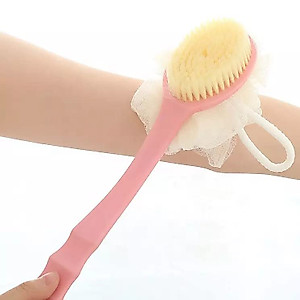 Neiklin's Bath Brush for Exfoliating Skin of Body, Feet, Bath Best Shower Scrubber 2pcs Set