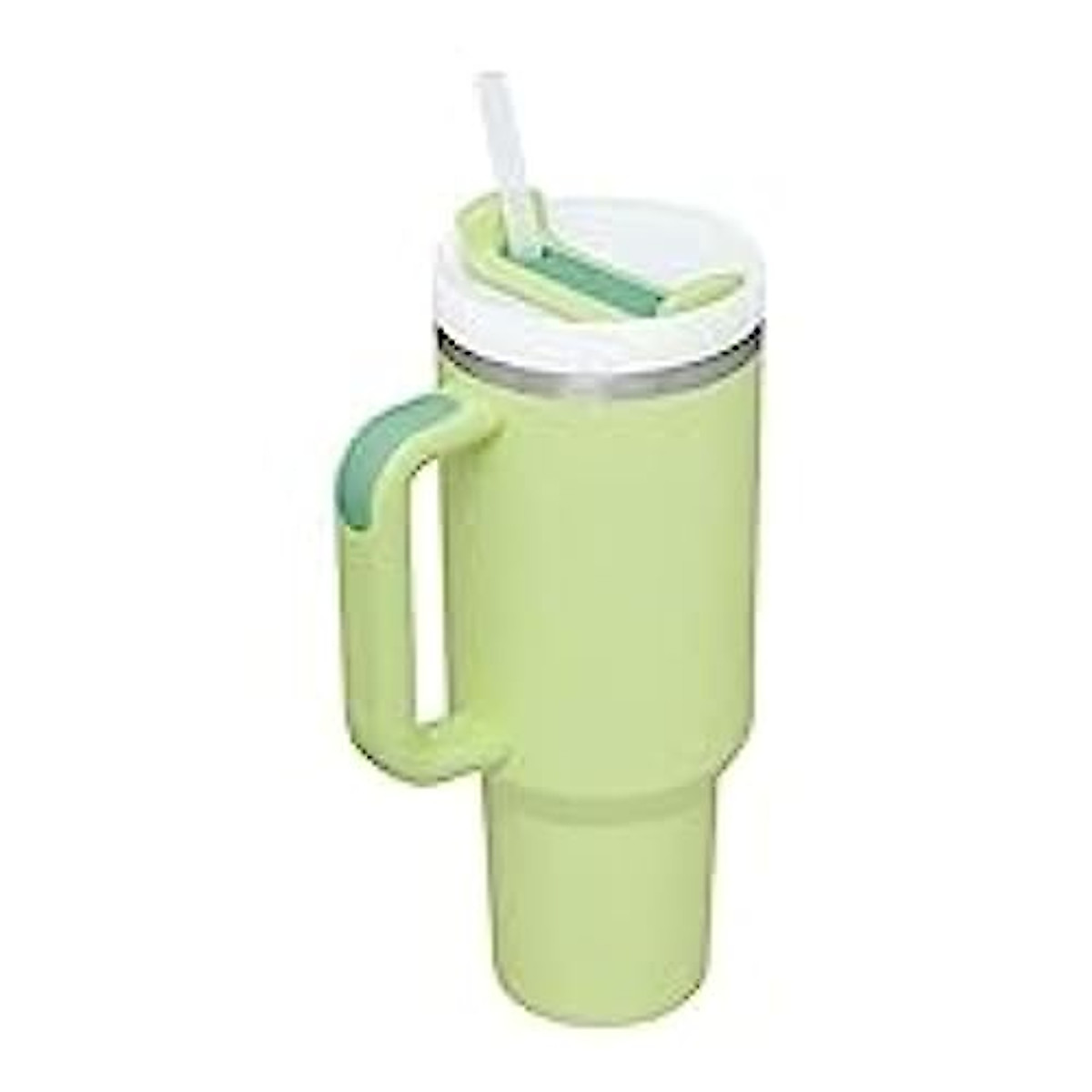 Stanley Quencher H2.0 Tumbler with Handle and Straw 40 oz | Flowstate 3-Position Lid | Cup Holder Compatible for Travel | Insulated Stainless Steel Cup | BPA-Free | Citron