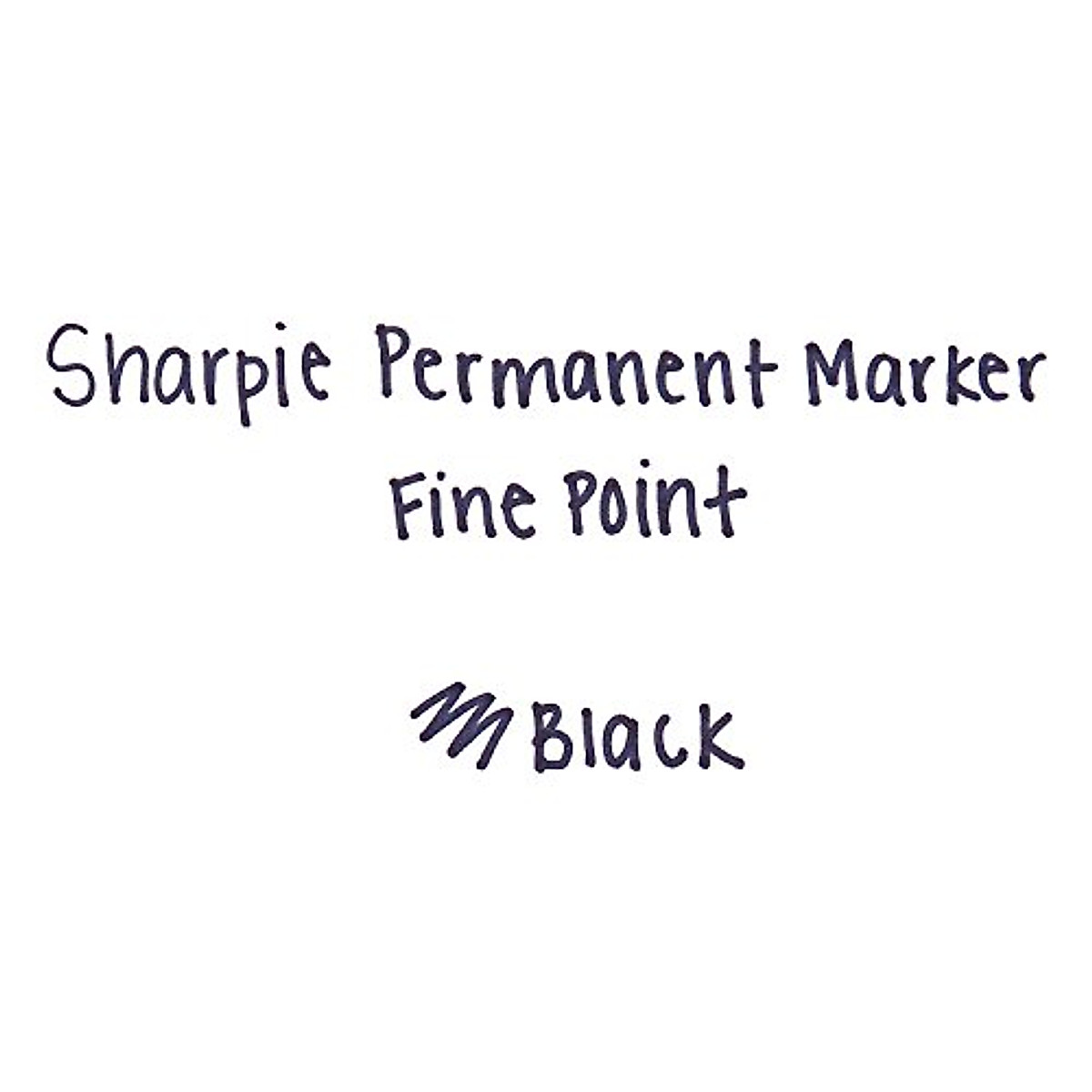 SHARPIE 1884739 Fine Point Permanent Marker Black 36/Pack