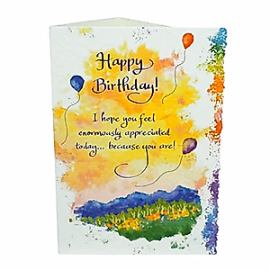 Blue Mountain Arts Birthday Card Assortment—4 Unique Greeting Cards with Uplifting Happy Birthday Wishes for the Special People in Your Life
