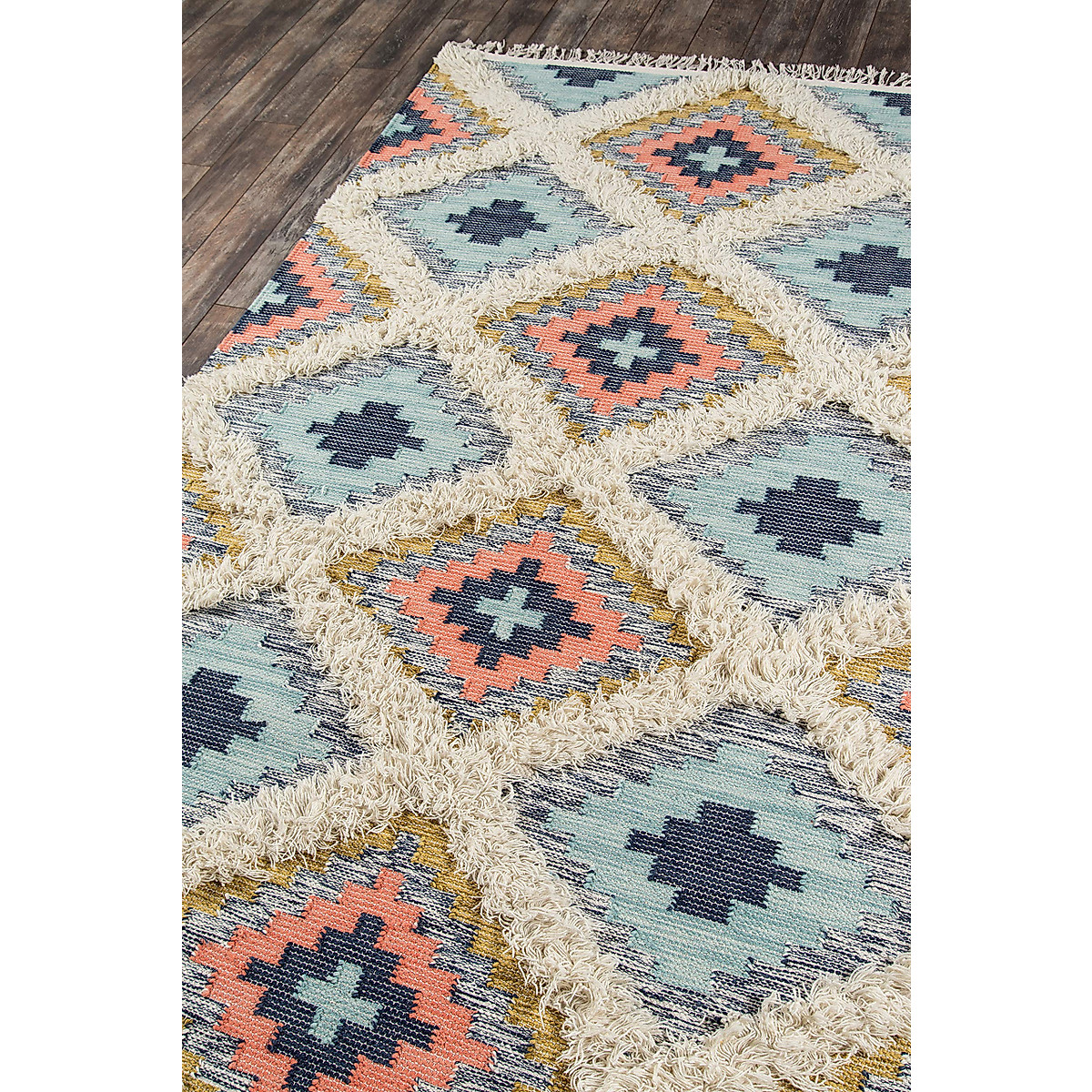 Novogratz by Momeni Indio 100% Wool Hand Made Contemporary Area Rug, 5' X 7', Multi