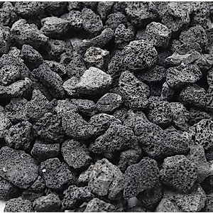 Skyflame 3/8" to 3/4" Natural Stones Lava Rock Granules for Gas Fire Pit | Fireplace | Gas Log Set | Garden Landscaping Decoration | Cultivation of Potted Plants | Indoor Outdoor Use, 5-lb Bag