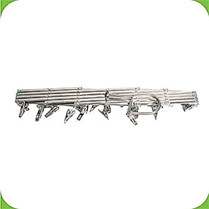 N/A 35 Clips Foldable Clothes Rack Stainless Steel Underwear Socks Flat Design Anti-Rust Strong Clips