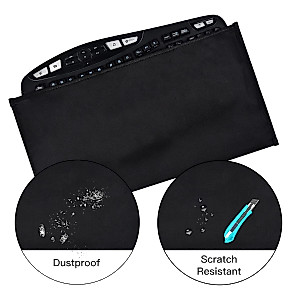 Keyboard Bag Case Sleeve Pouch for Universal Keyboard, Logitech/Razer/Das/Havit/Apple Magic Keyboard Protector, Wireless/Wire Computer/Gaming PC Keyboard Dust Cover-Black