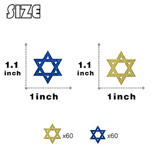 ShuanQ 120pcs Mazel Tov Confetti - Jewish Wedding Party Decorations - Bar Mitzvah Party Table Scatters - Jewish Event Favors Decor Confetti