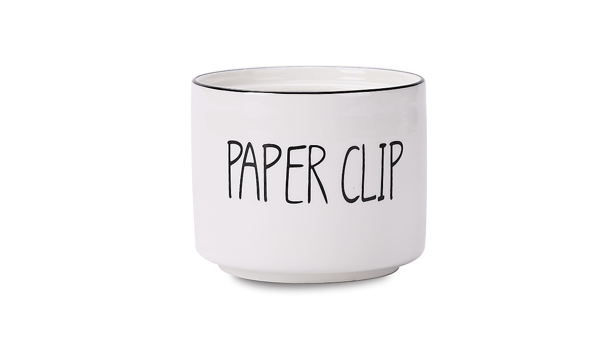 Cute Ceramic Paper Clip Holder for Office and Home Organization